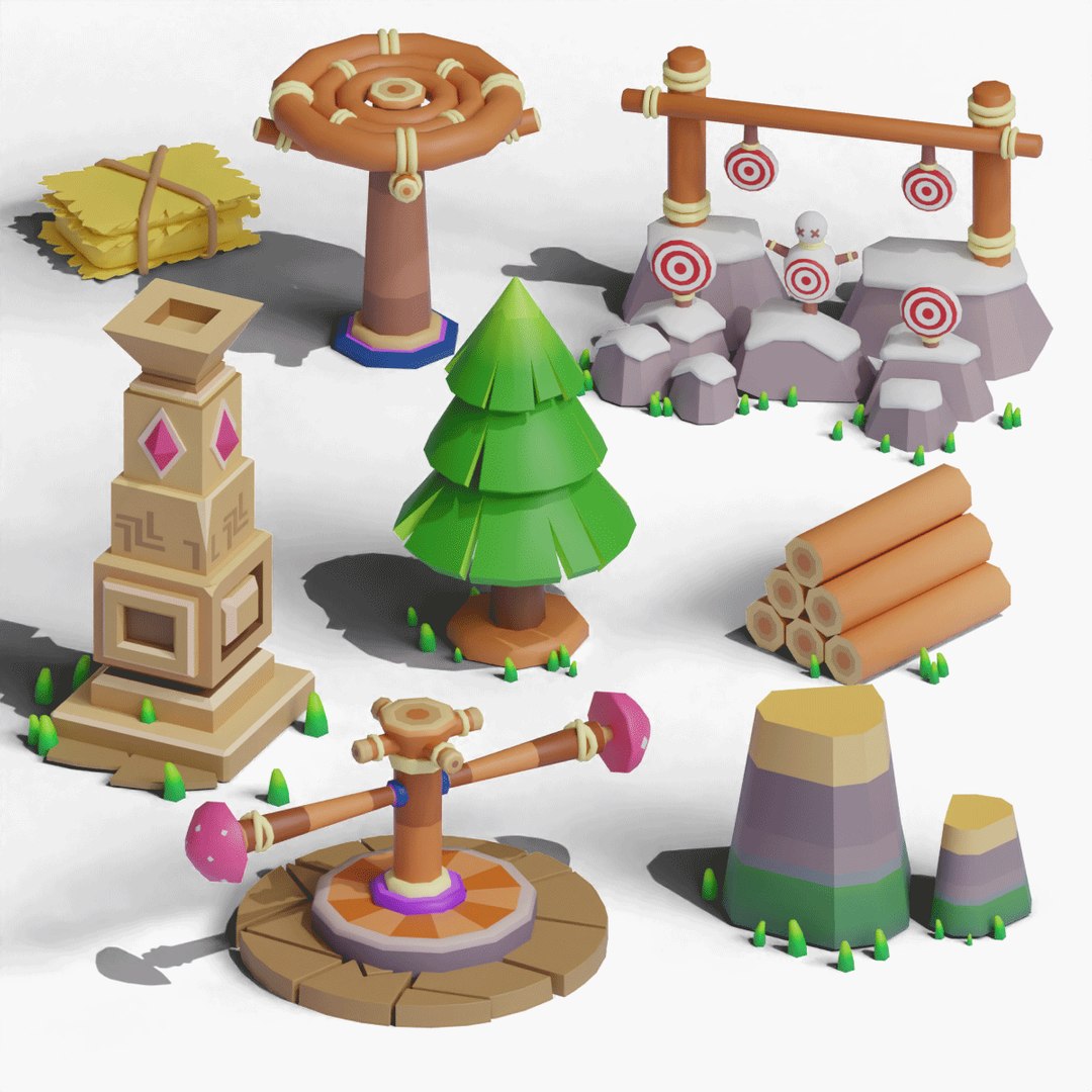 Hypercasual Game Asset Pack JOURNEY TO THE TOP 3D Model - TurboSquid ...