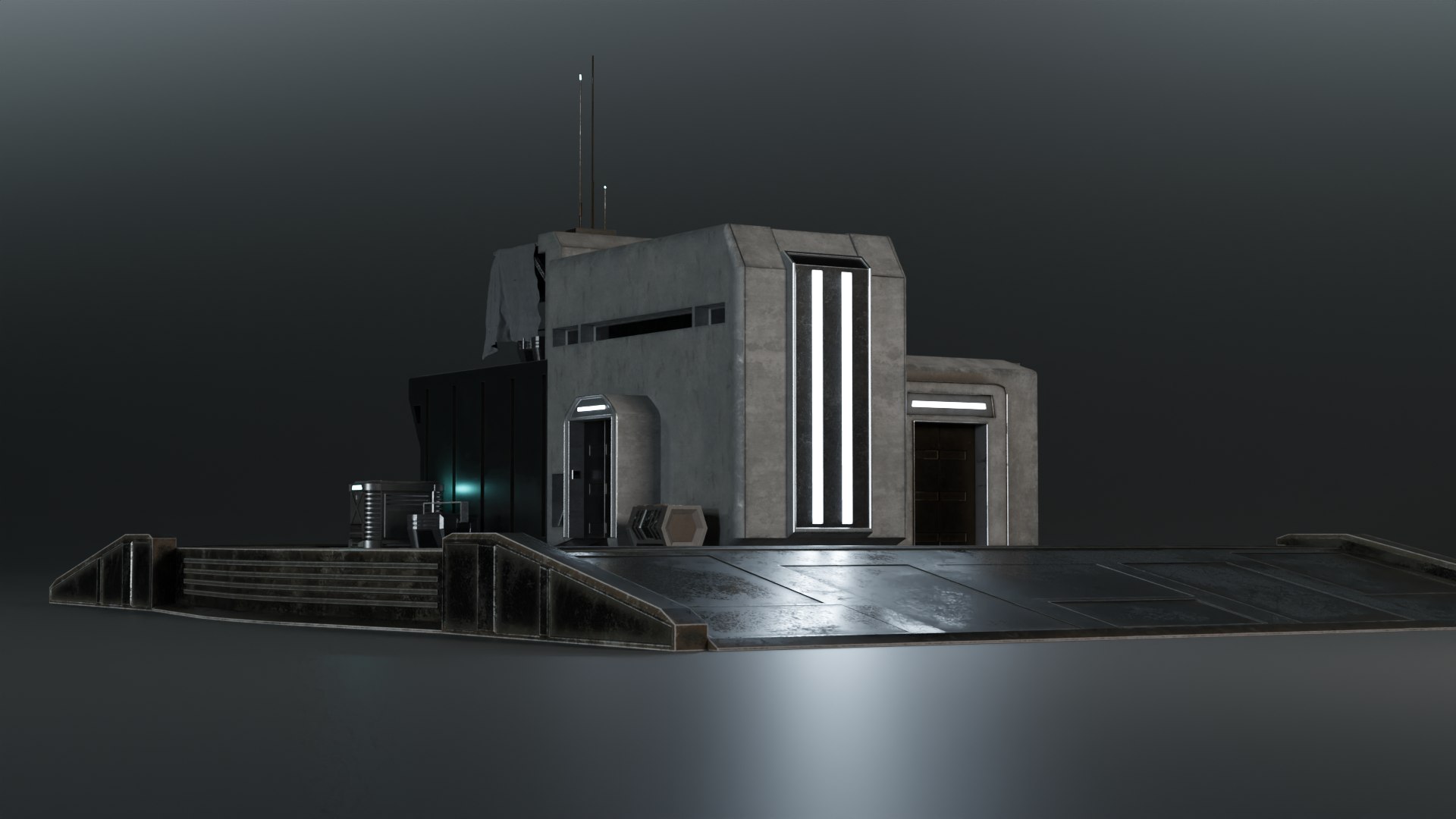 3D Space Futuristic Base Whole Pacakage - TurboSquid 2369080