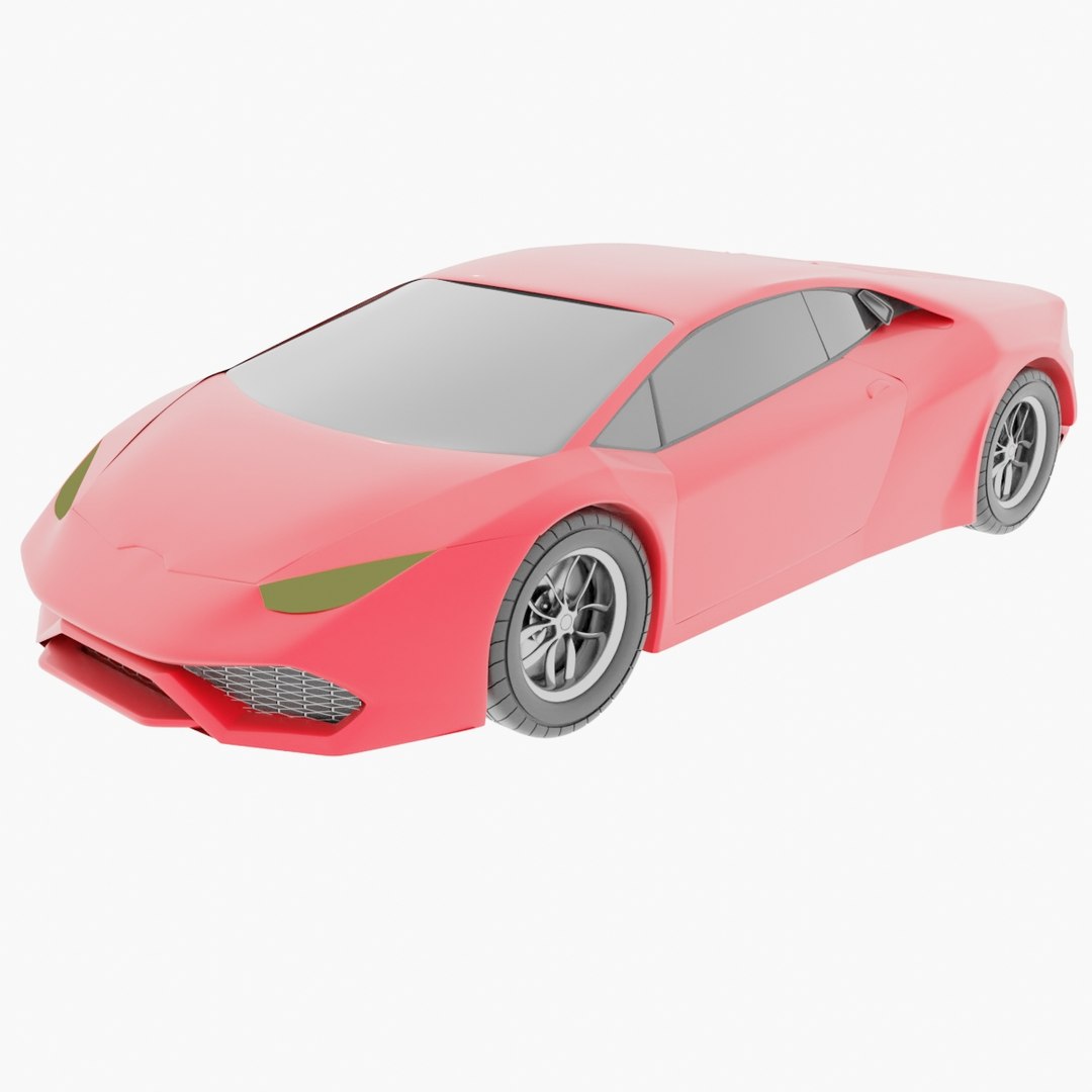 3D Generic Sports Car Design - TurboSquid 1938233