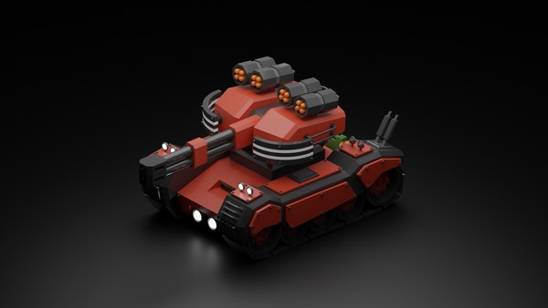 modelo 3d Stylized Lowpoly Turret - TurboSquid 2038105
