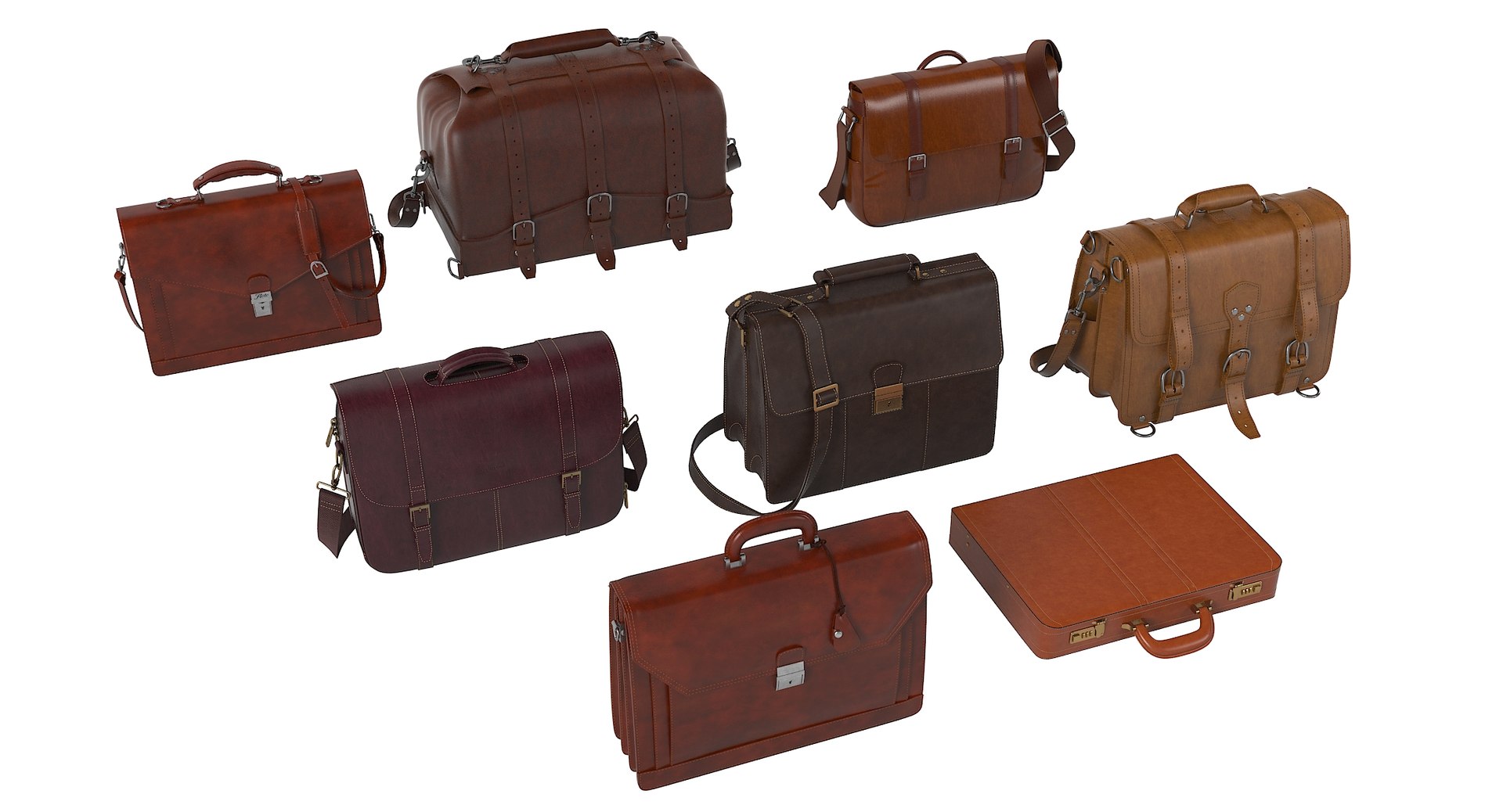 3D Men S Bag Set - TurboSquid 1425260