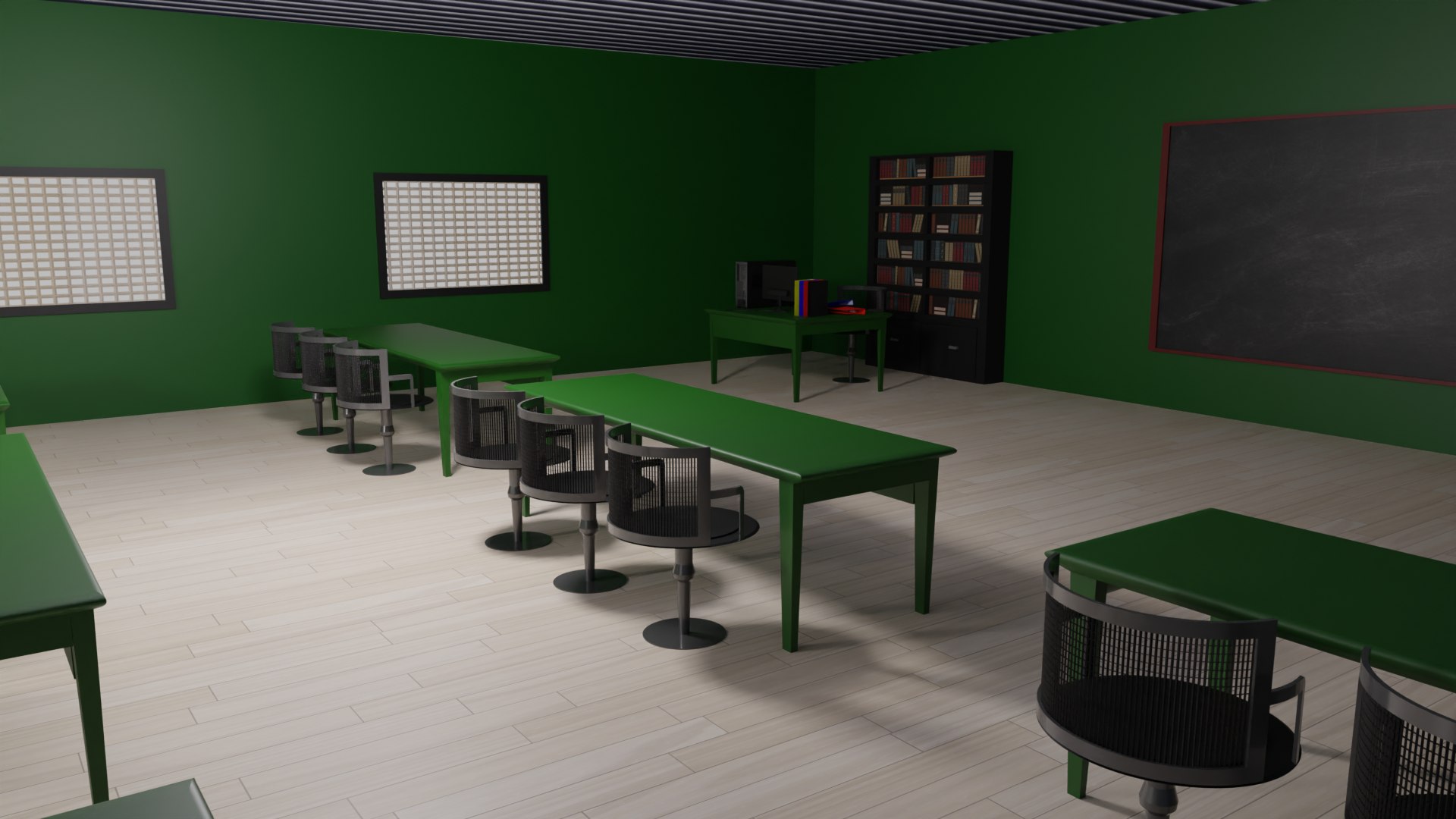 3D Classroom Interior - TurboSquid 2056036