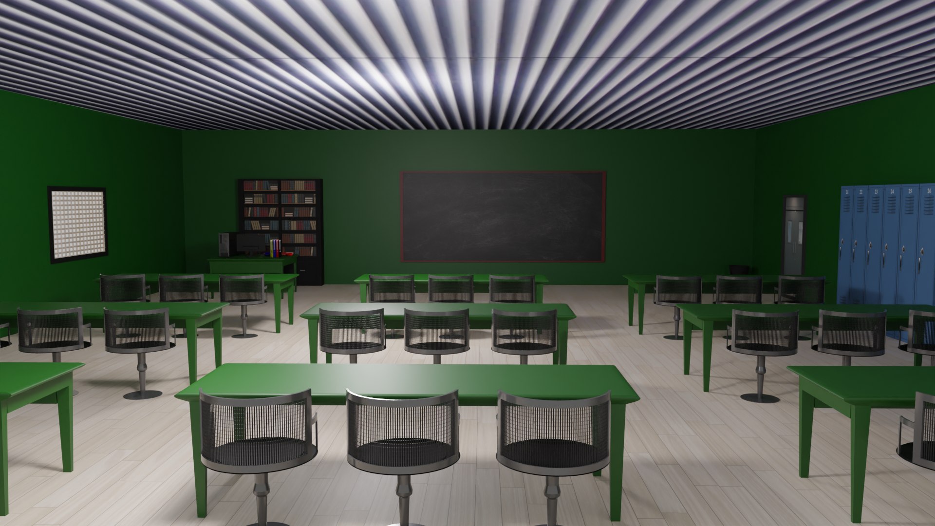 3D Classroom Interior - TurboSquid 2056036
