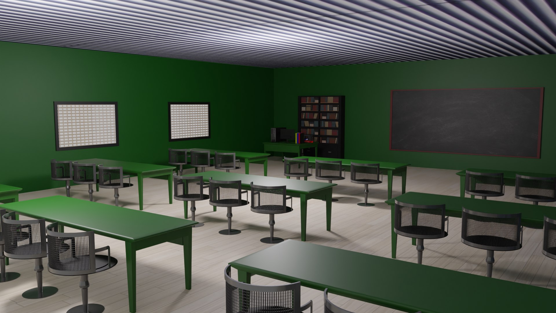 3D Classroom Interior - TurboSquid 2056036