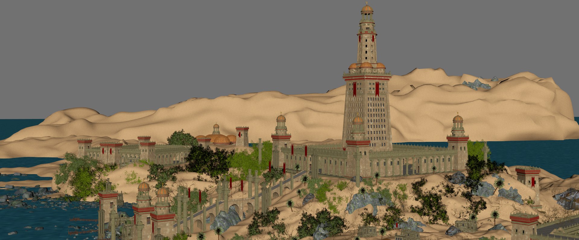 Alexandria Environment Model - TurboSquid 2189014