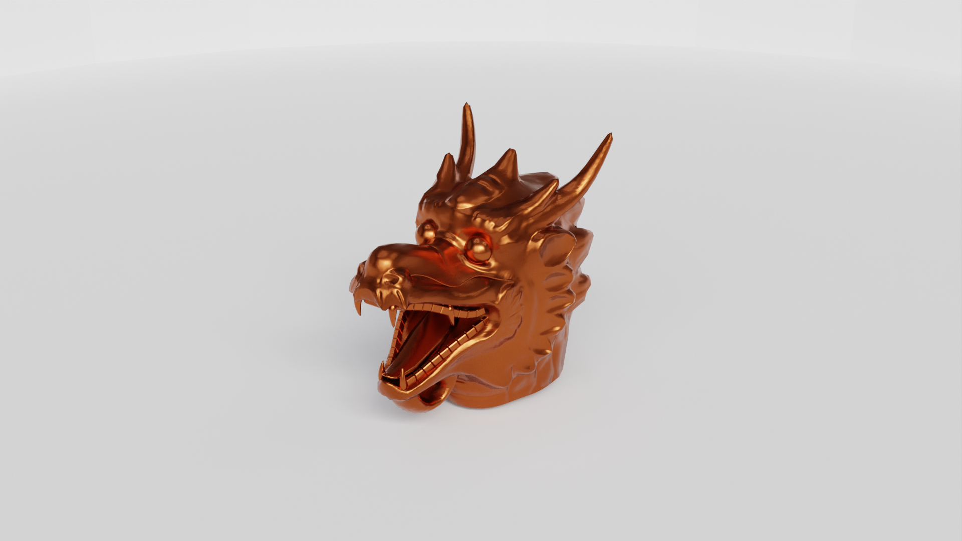 Dragon Bronze Head Old Summer Palace Statue Zodiac China 3D Model ...