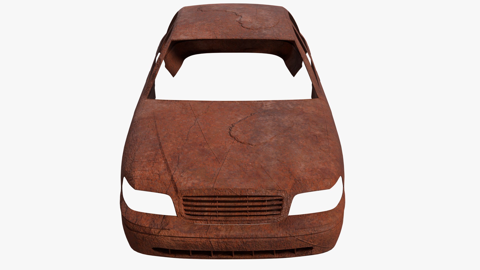 3D Scrap Car Model - TurboSquid 2395797