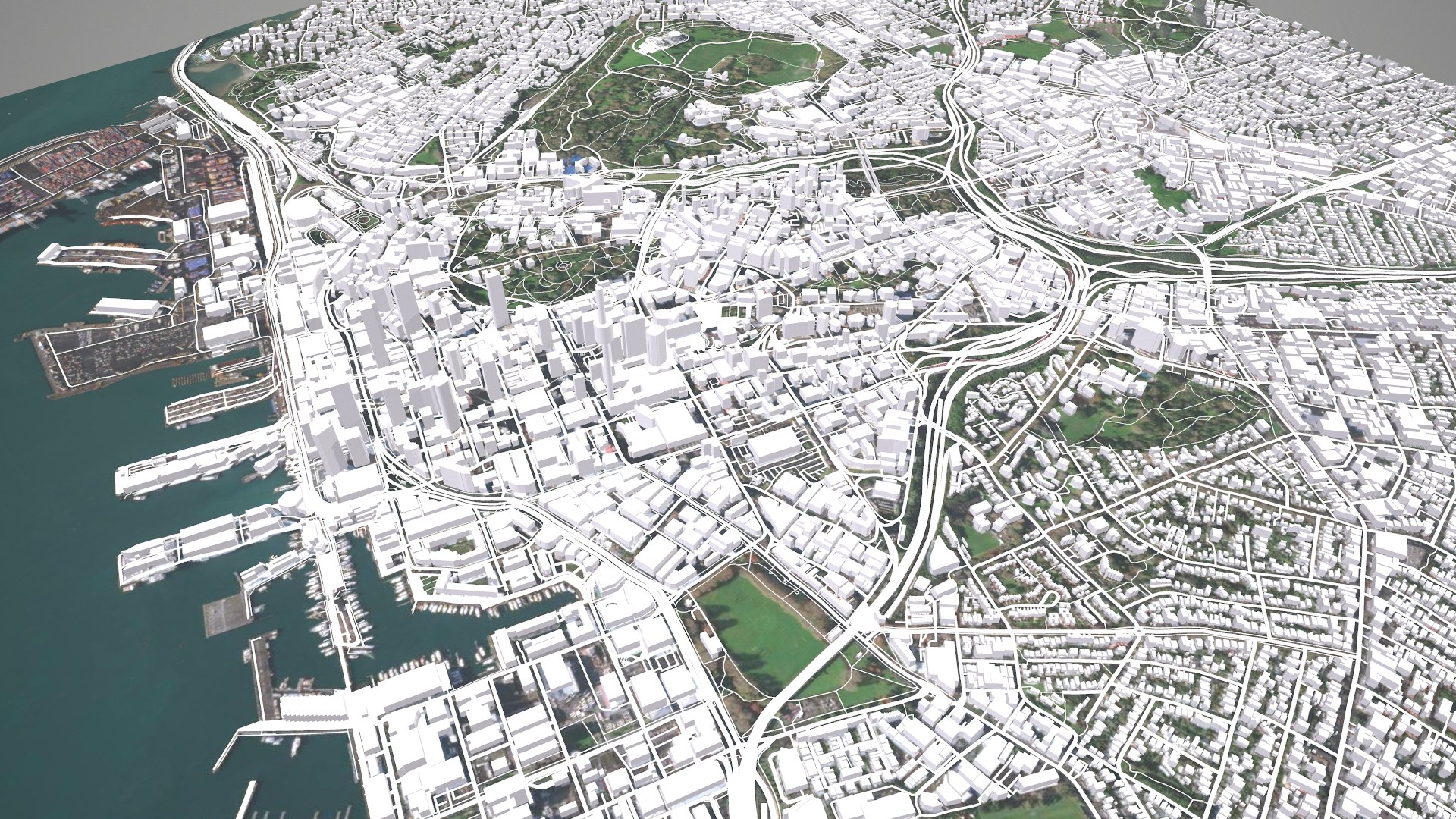 Cityscape Auckland Central New Zealand 3D model - TurboSquid 1831373