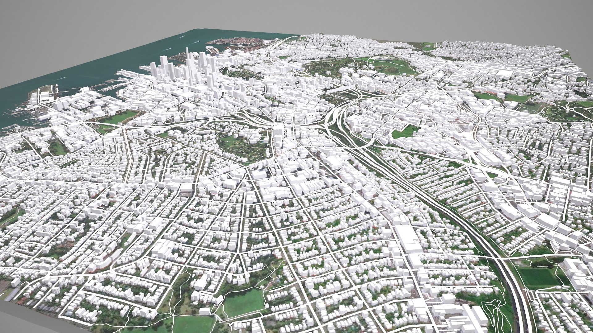 Cityscape Auckland Central New Zealand 3D model - TurboSquid 1831373