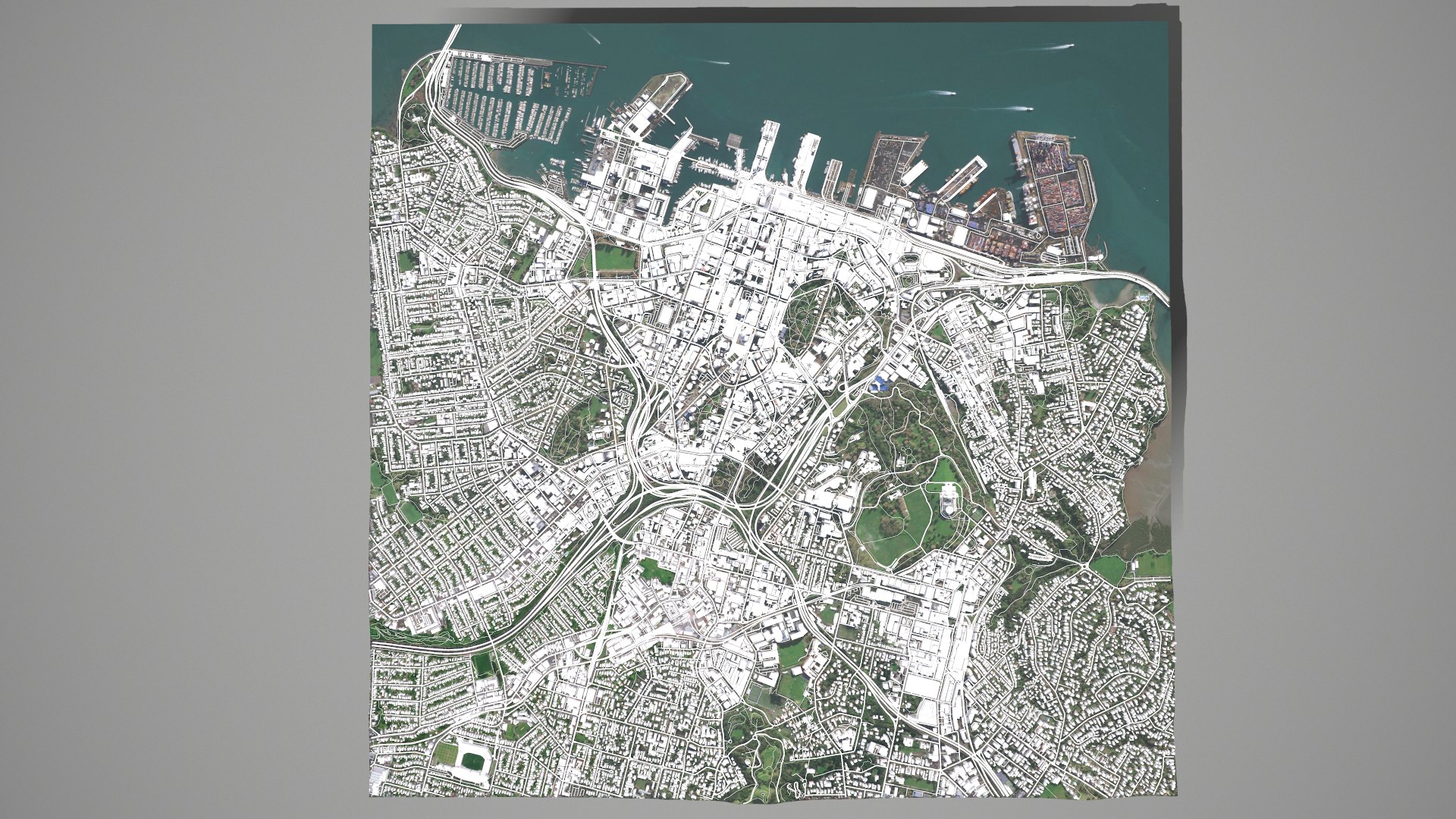 Cityscape Auckland Central New Zealand 3D model - TurboSquid 1831373