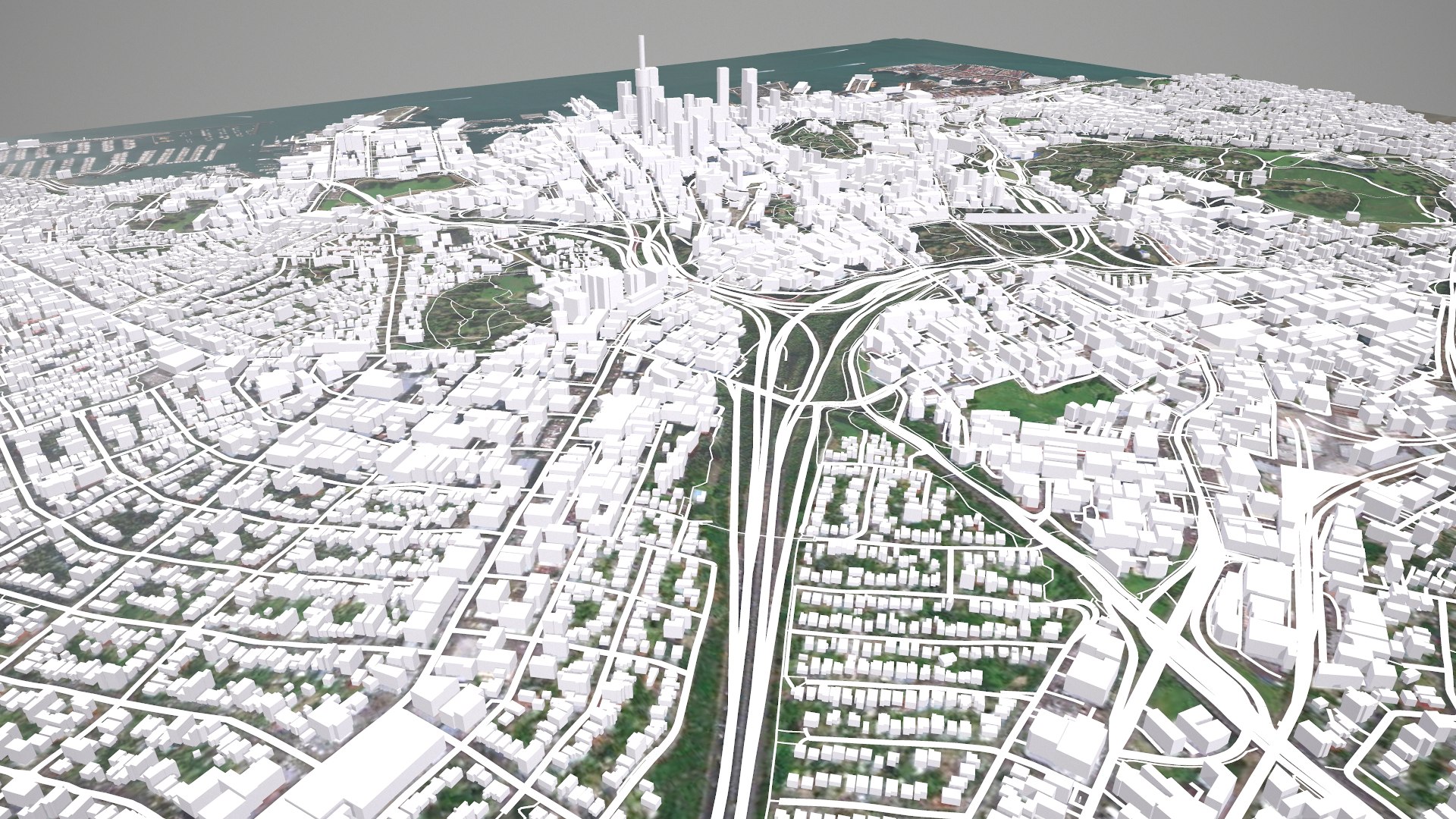 Cityscape Auckland Central New Zealand 3D model - TurboSquid 1831373