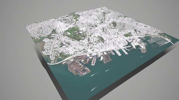 Cityscape Auckland Central New Zealand 3D model - TurboSquid 1831373