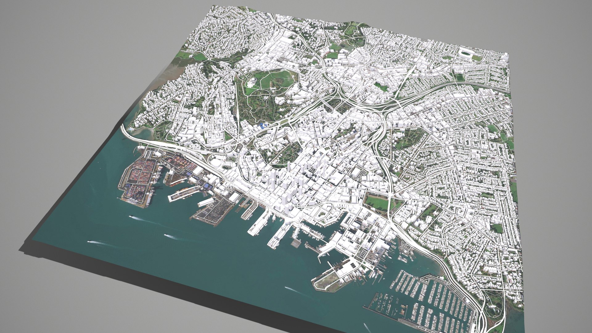 Cityscape Auckland Central New Zealand 3D model - TurboSquid 1831373
