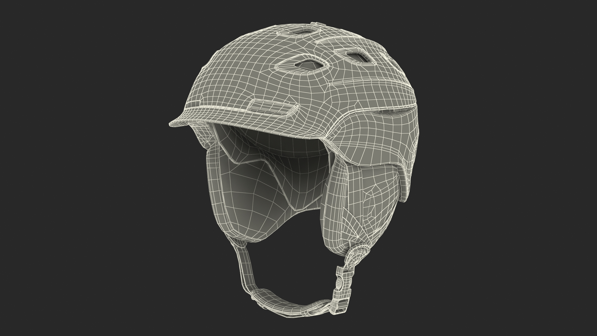 3D Snow Helmet Grey Model - TurboSquid 2104814