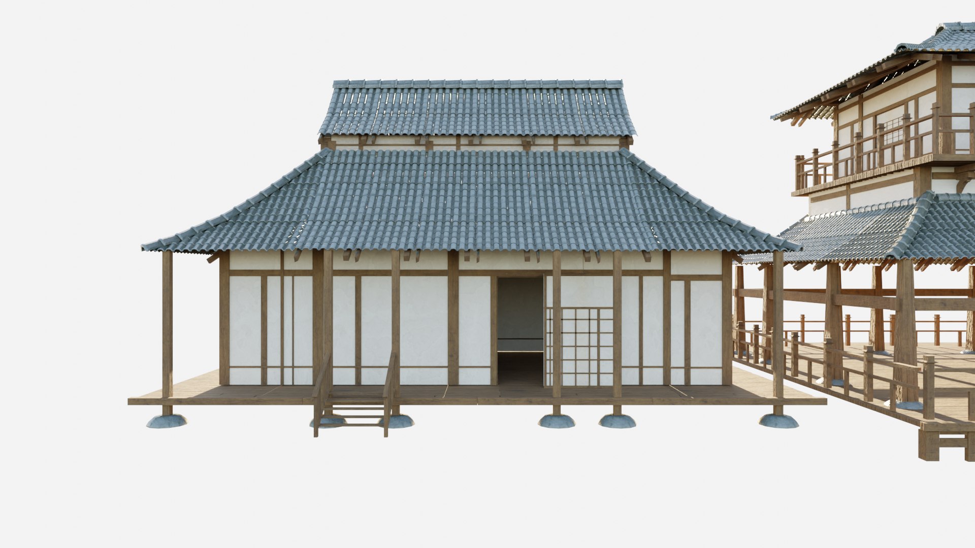 Japanese Modular Buildings With 4k Textures 3D - TurboSquid 1992341