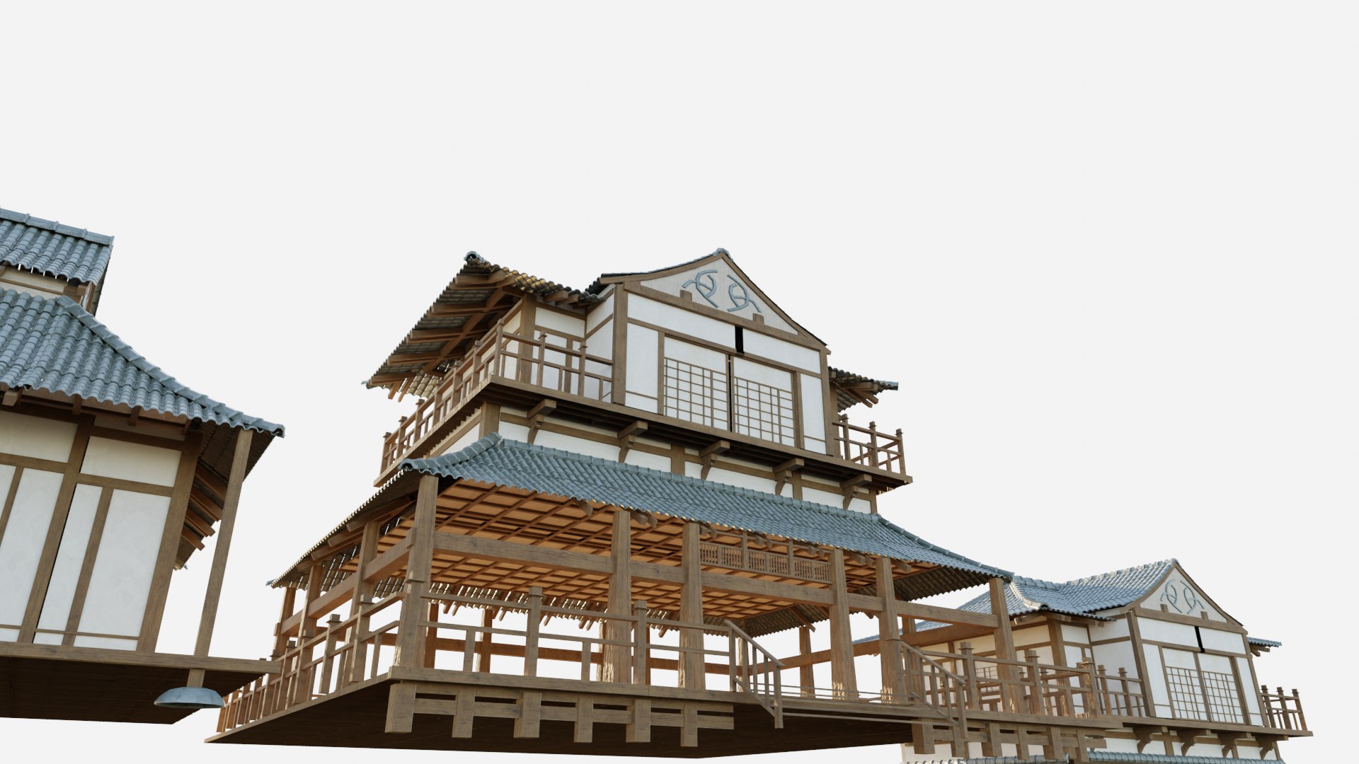 Japanese Modular Buildings With 4k Textures 3D - TurboSquid 1992341