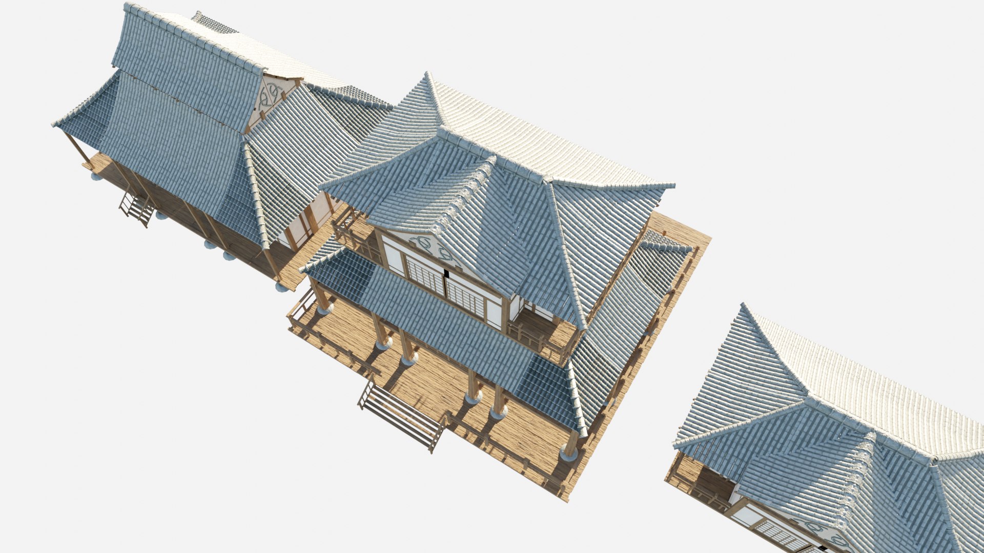 Japanese Modular Buildings With 4k Textures 3D - TurboSquid 1992341