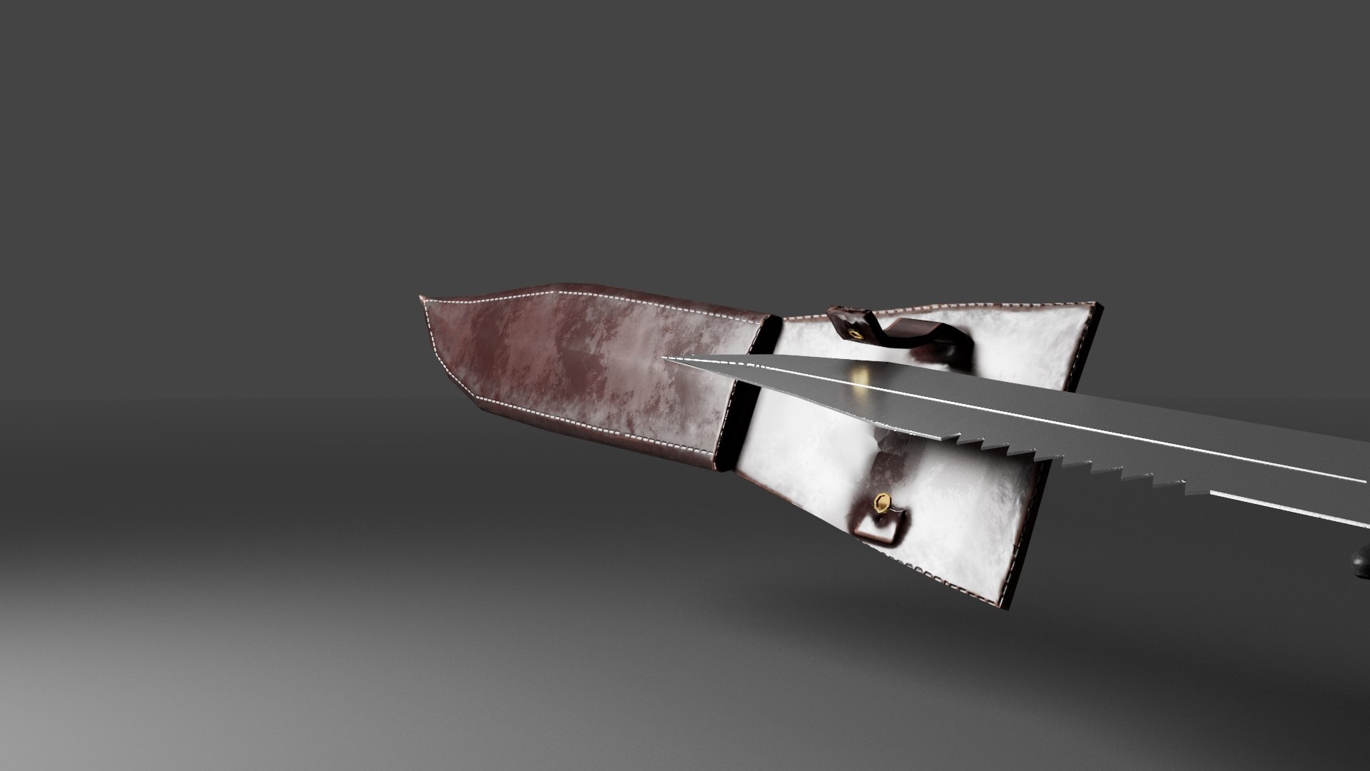 Knife PBR With Sheath 3D Low-Poly Model 3D - TurboSquid 2205966