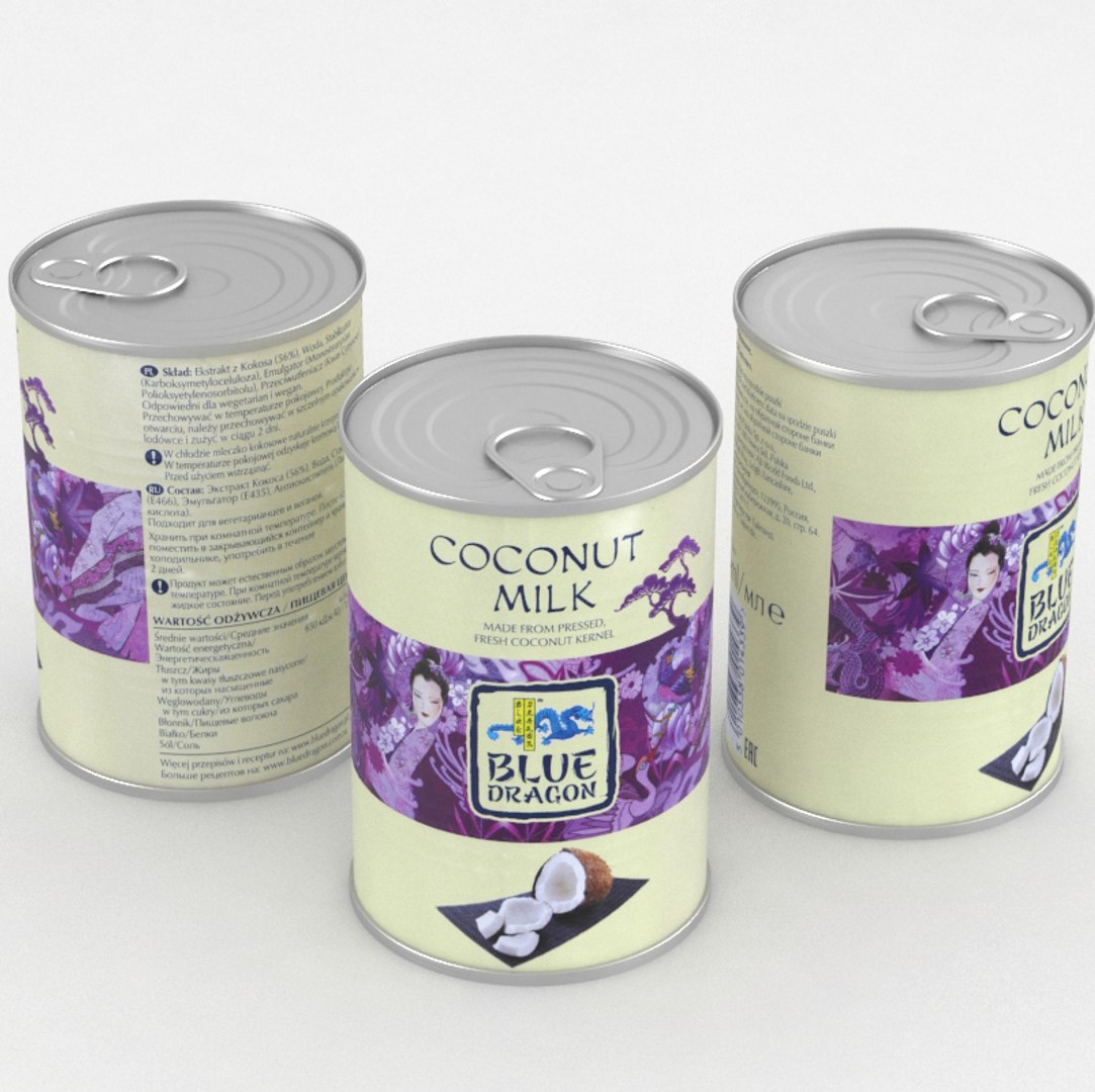 3D Food Coconut Milk Model - TurboSquid 1322167