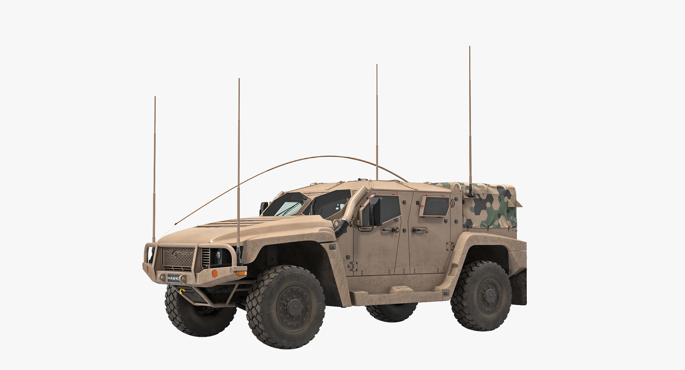Hawkei 4x4 protected mobility model - TurboSquid 1362027