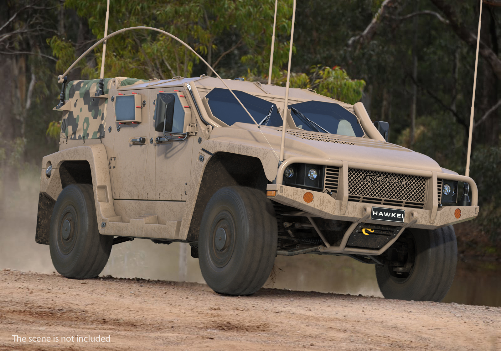 Hawkei 4x4 protected mobility model - TurboSquid 1362027