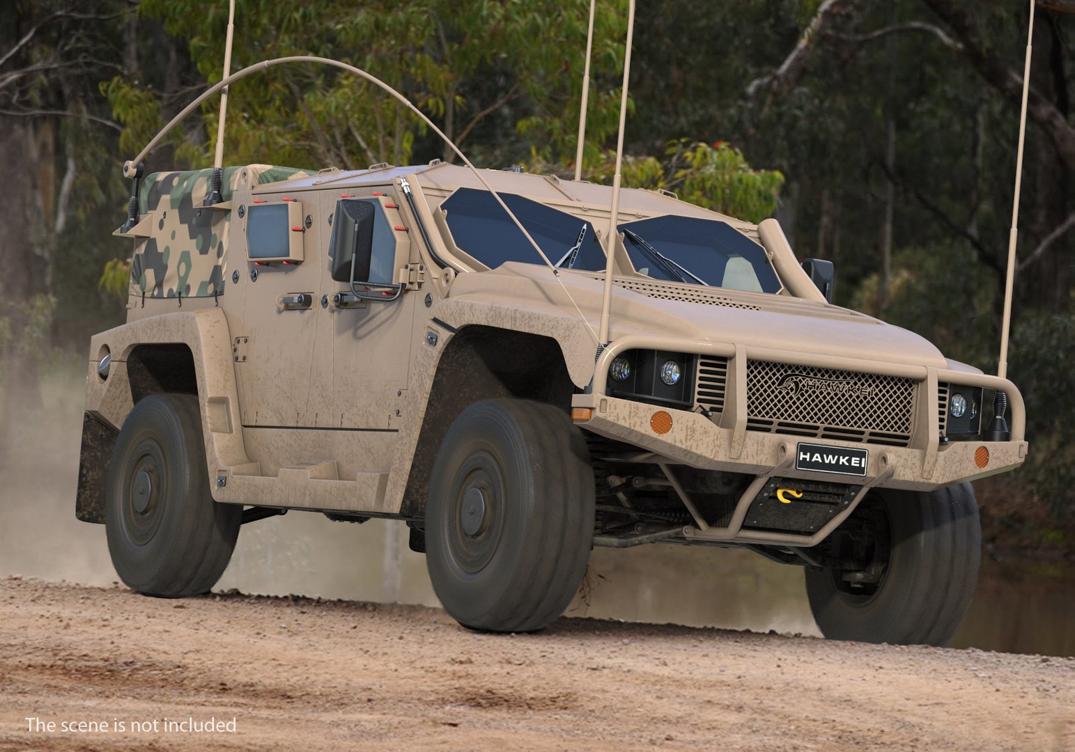 Hawkei 4x4 protected mobility model - TurboSquid 1362027