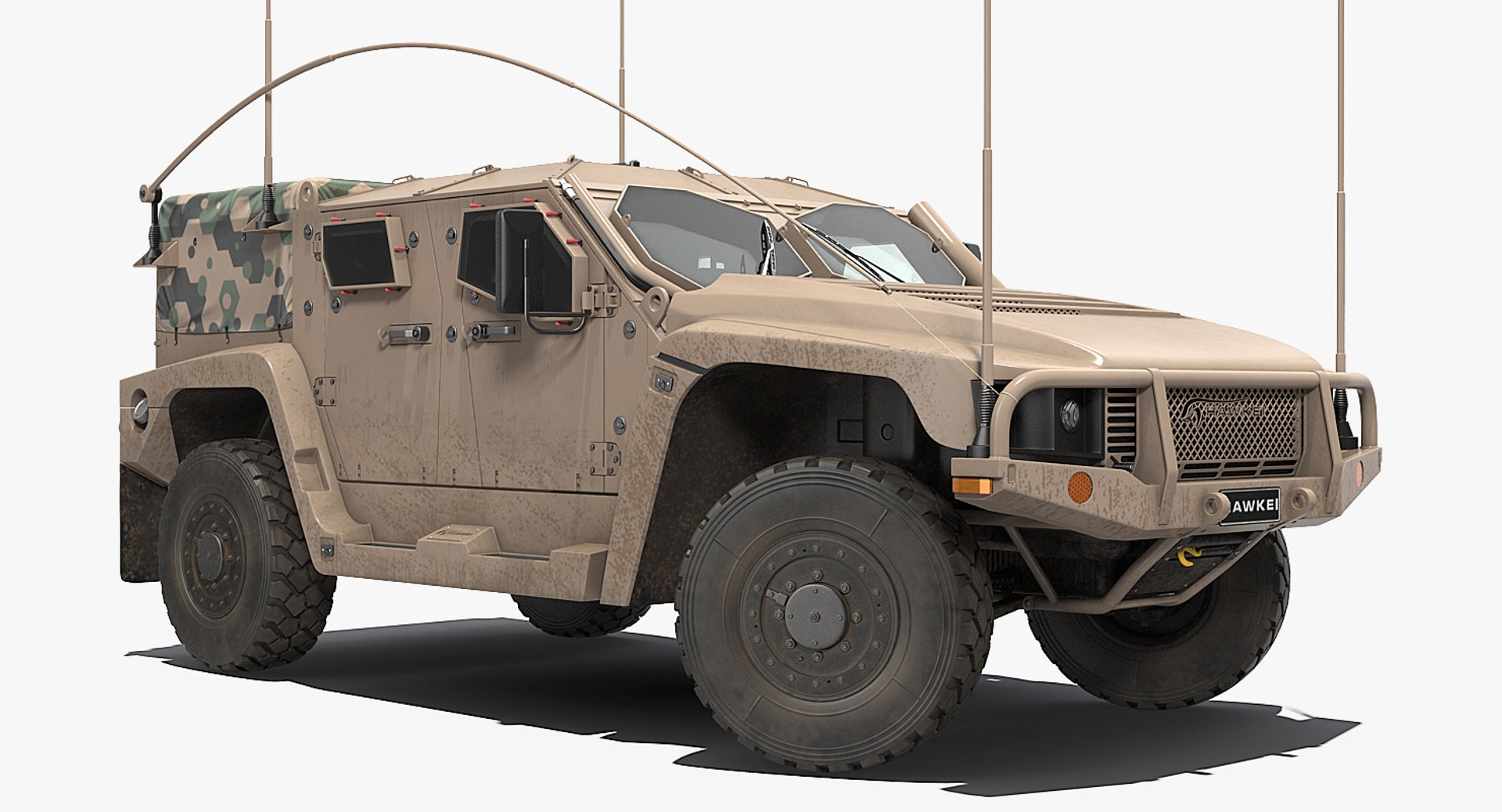 Hawkei 4x4 protected mobility model - TurboSquid 1362027