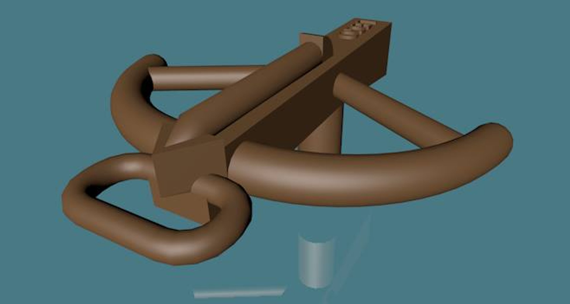 3d Model Of Lego Crossbow