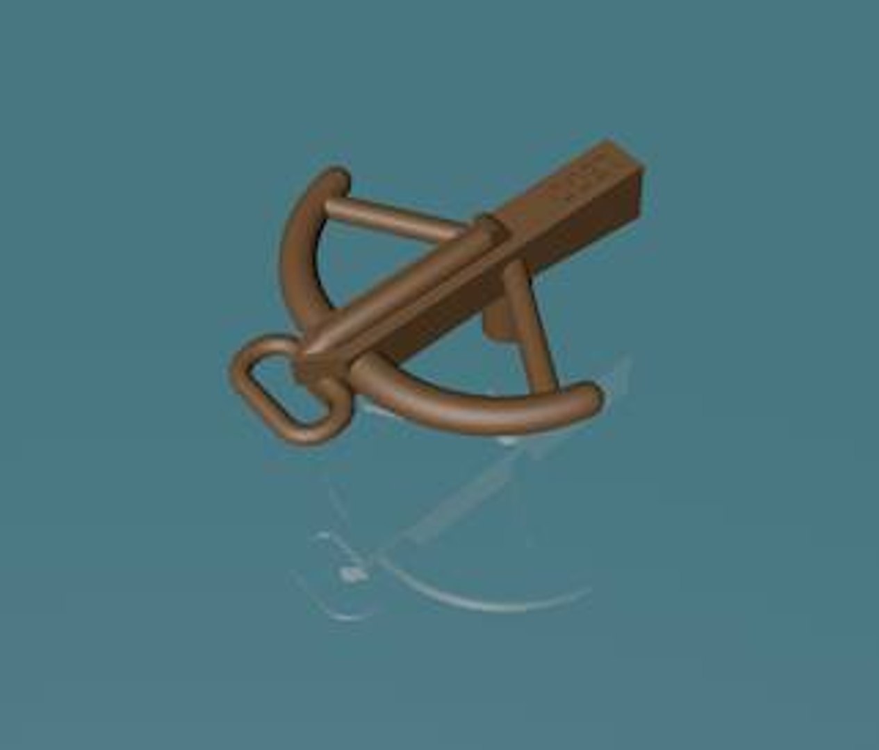 3d Model Of Lego Crossbow