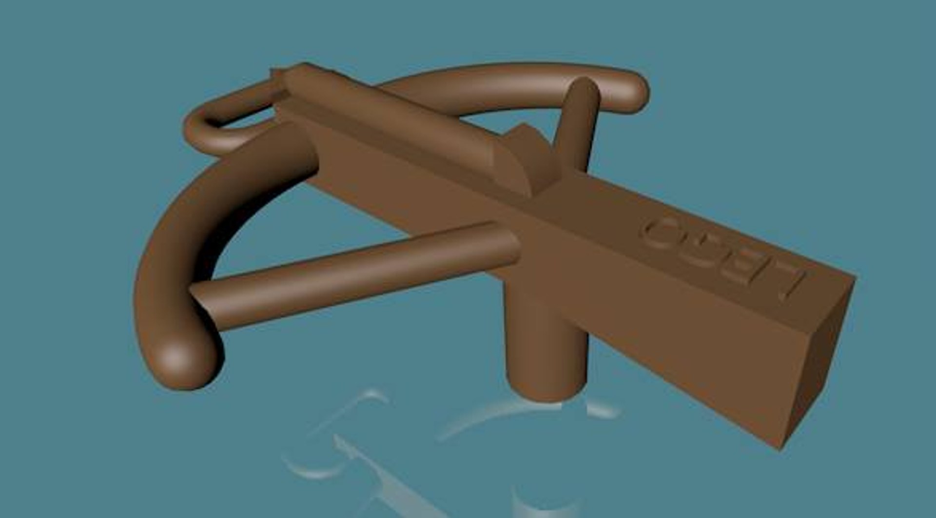 3d Model Of Lego Crossbow