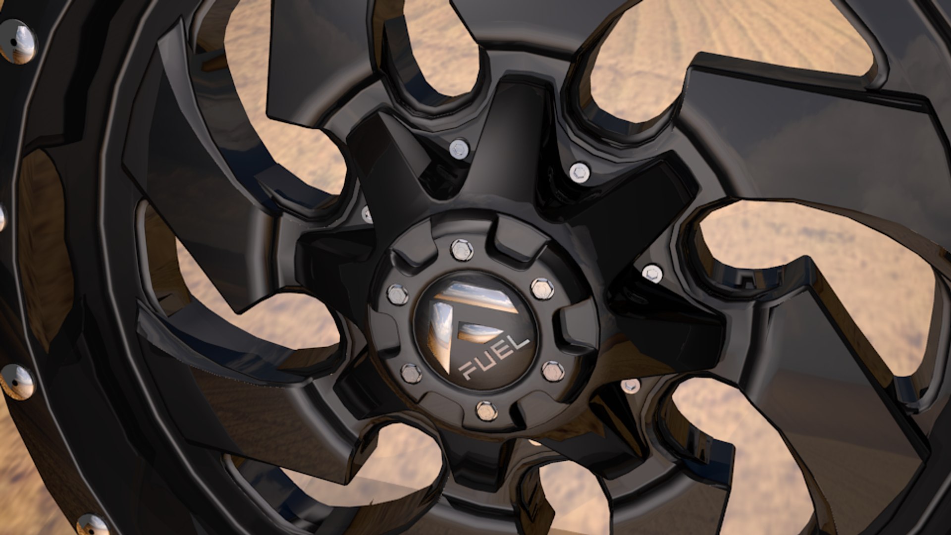 3D wheel rim fuel - TurboSquid 1609908
