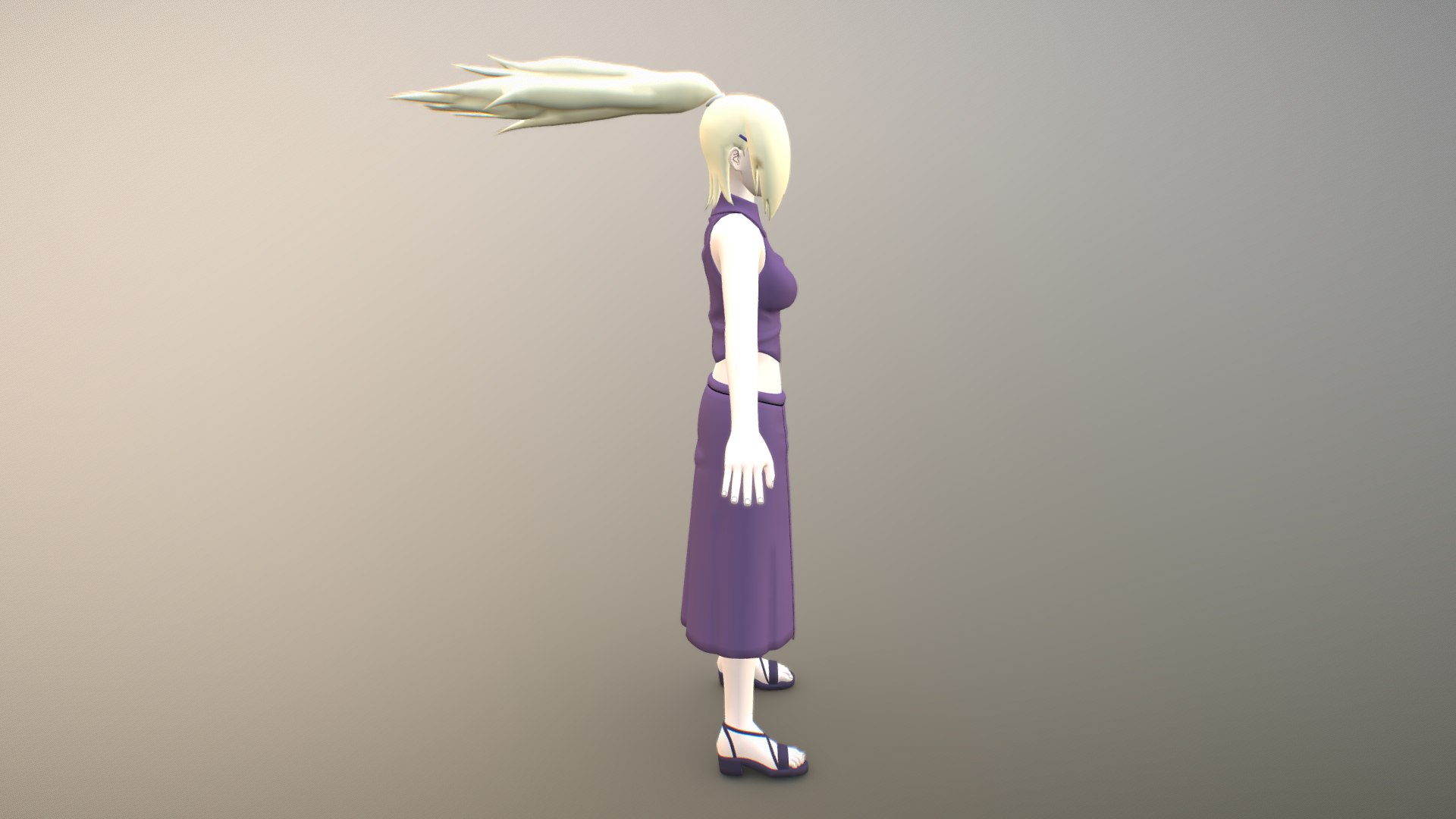 3D Ino Yamanaka - Naruto Character Model - TurboSquid 2244886