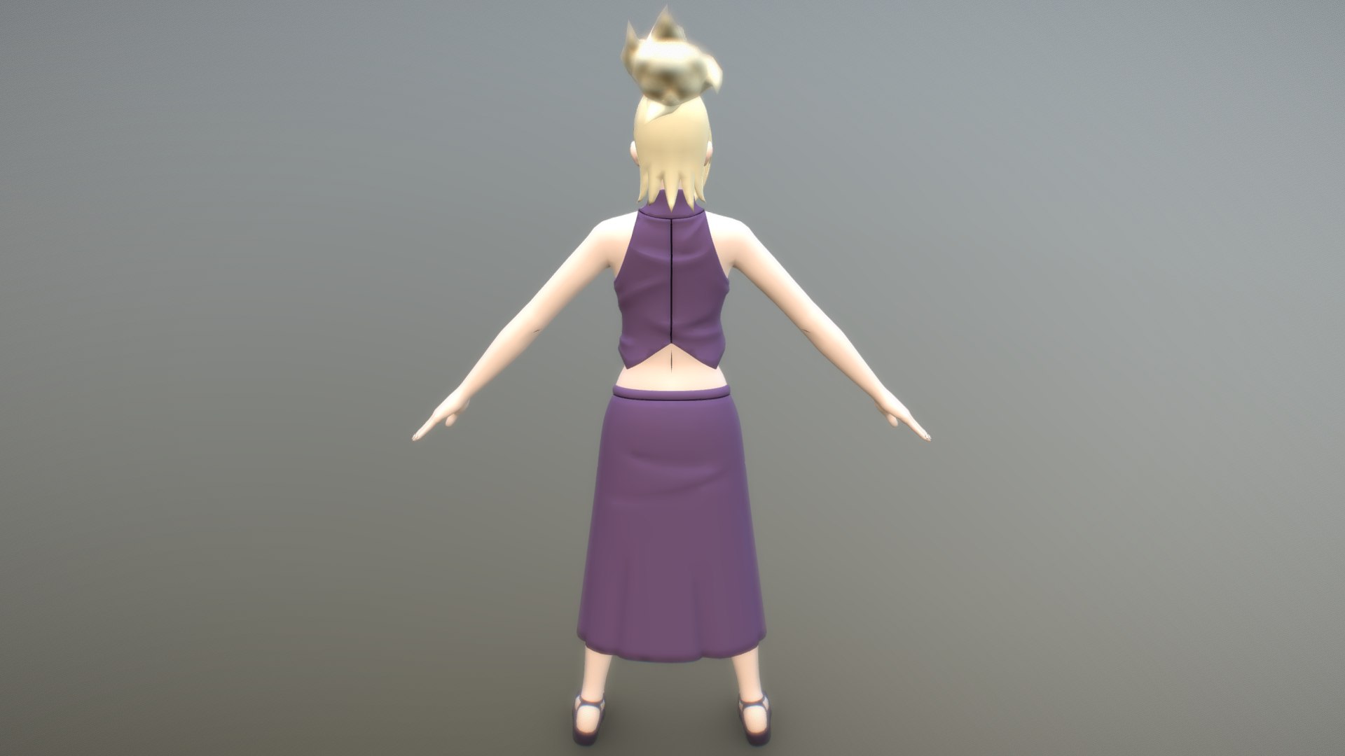 3D Ino Yamanaka - Naruto Character Model - TurboSquid 2244886