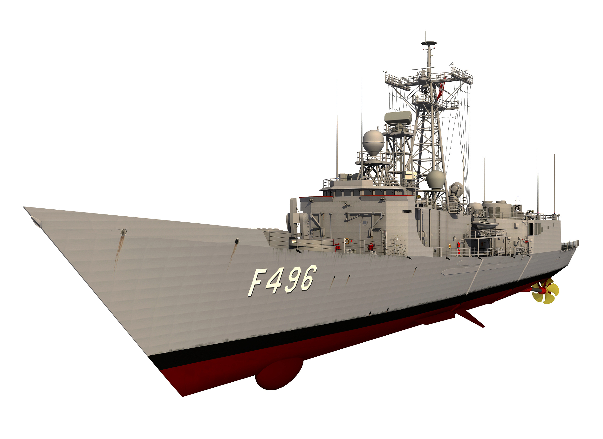 3D oliver perry class frigate - TurboSquid 1352375