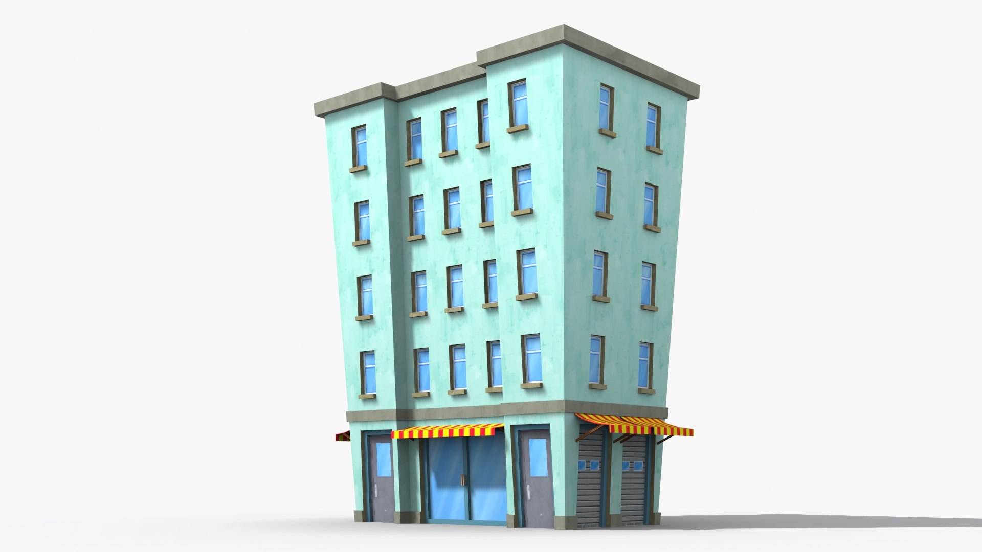 Cartoon Building X16 3D Model - TurboSquid 1832705