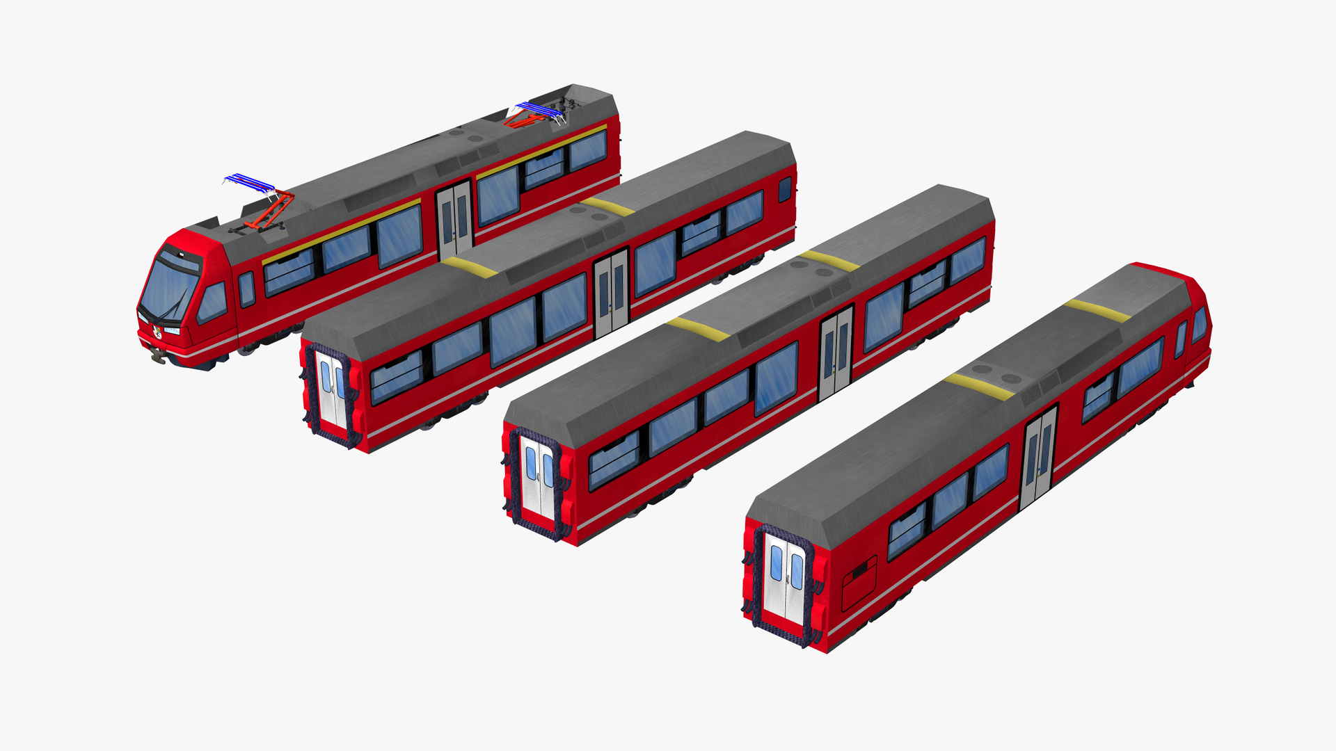 3D Model Rhb Abe 4-16 Swiss Electric Passenger Train Called Capricorn ...