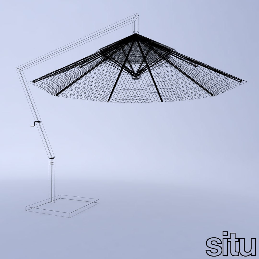 3d Model Contemporary Parasol