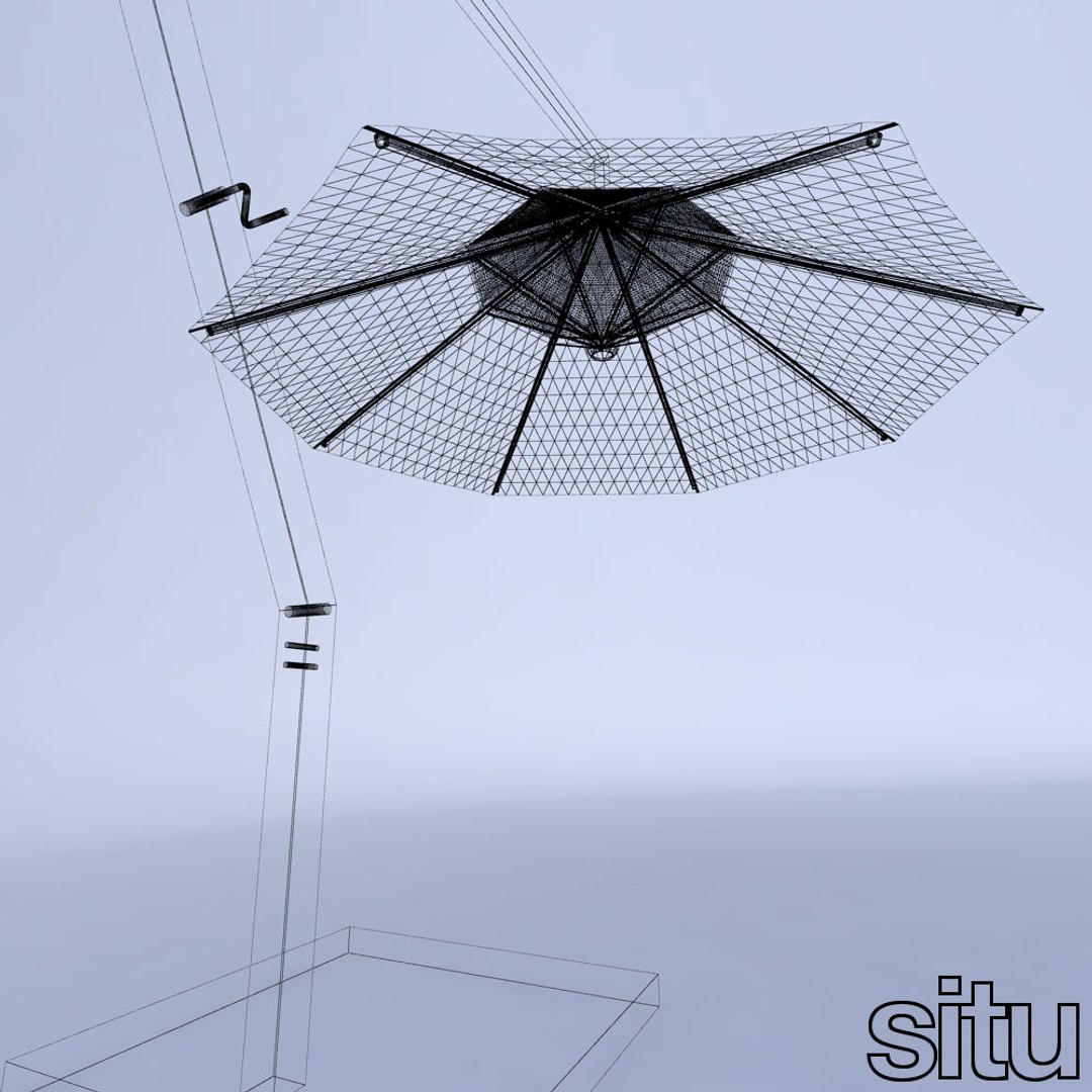 3d Model Contemporary Parasol