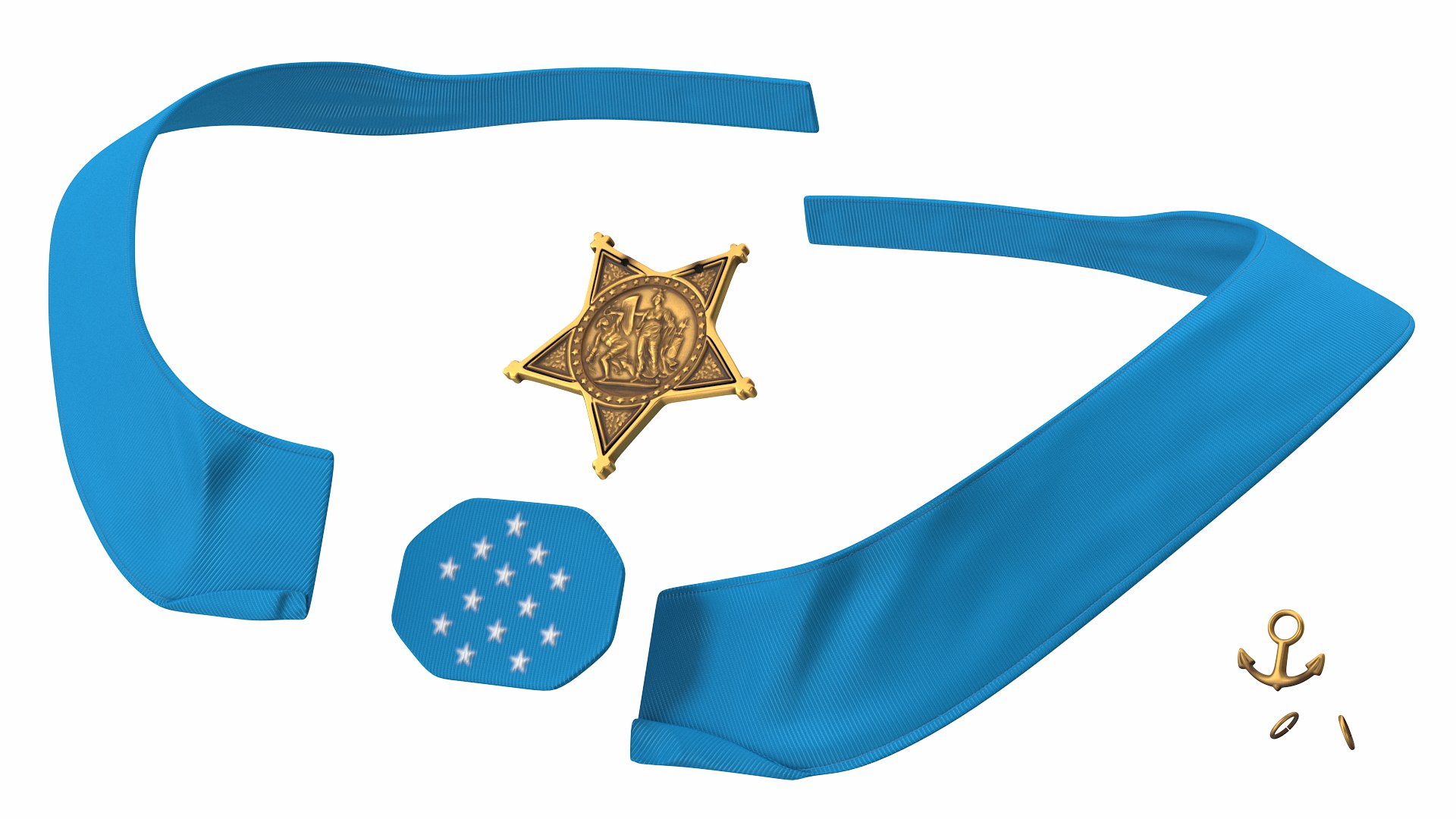 3D US Navy Medal Of Honor Worn - TurboSquid 2046652