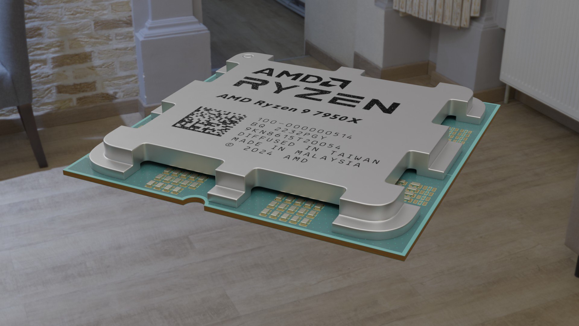 3D CPU AMD Ryzen 7950X - TurboSquid 2154947