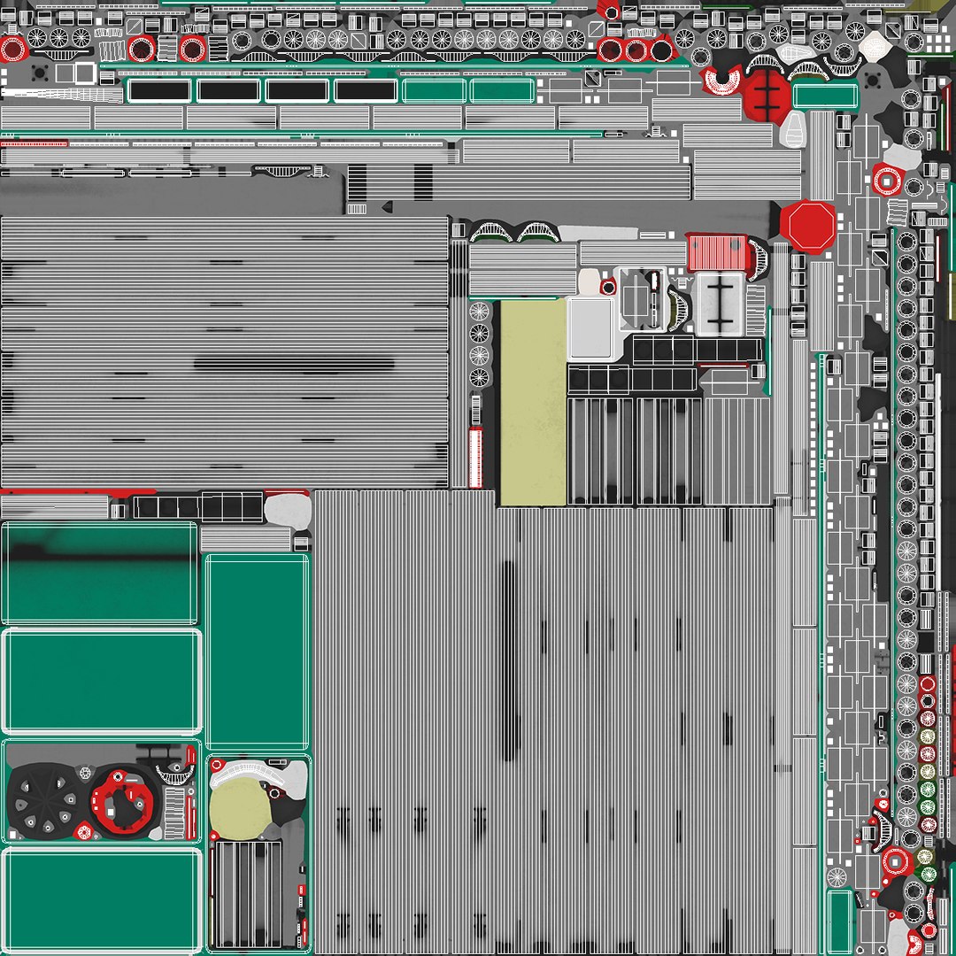 Connectable Highway Road Elements Entrance Ramp Model - TurboSquid 1984157