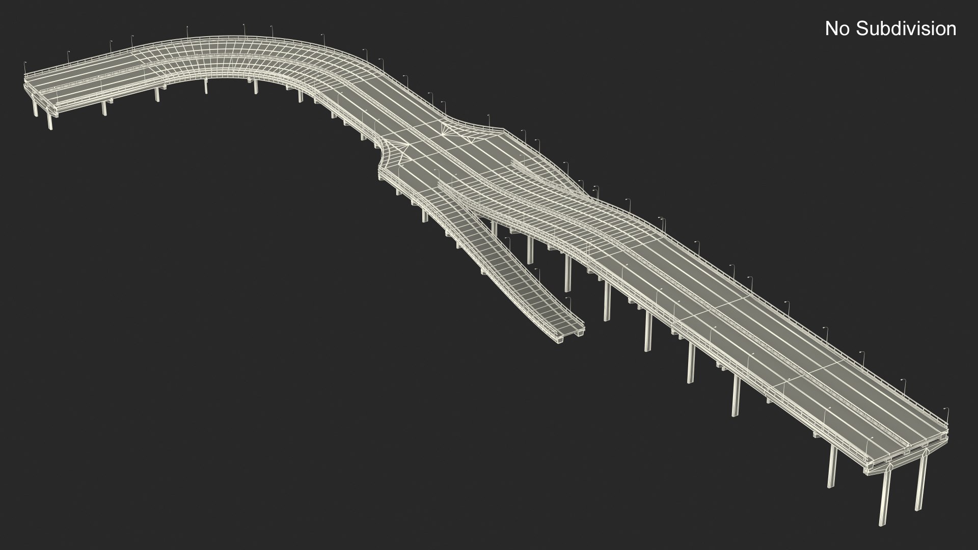 Connectable Highway Road Elements Entrance Ramp Model - TurboSquid 1984157