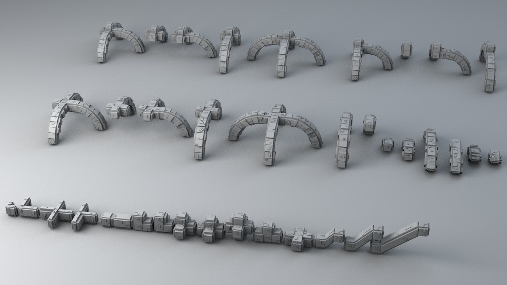 - Sci-fi Shapes Blocks 3D - TurboSquid 1411903