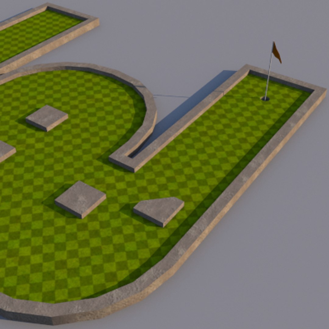 3d Model Mini Golf Hole