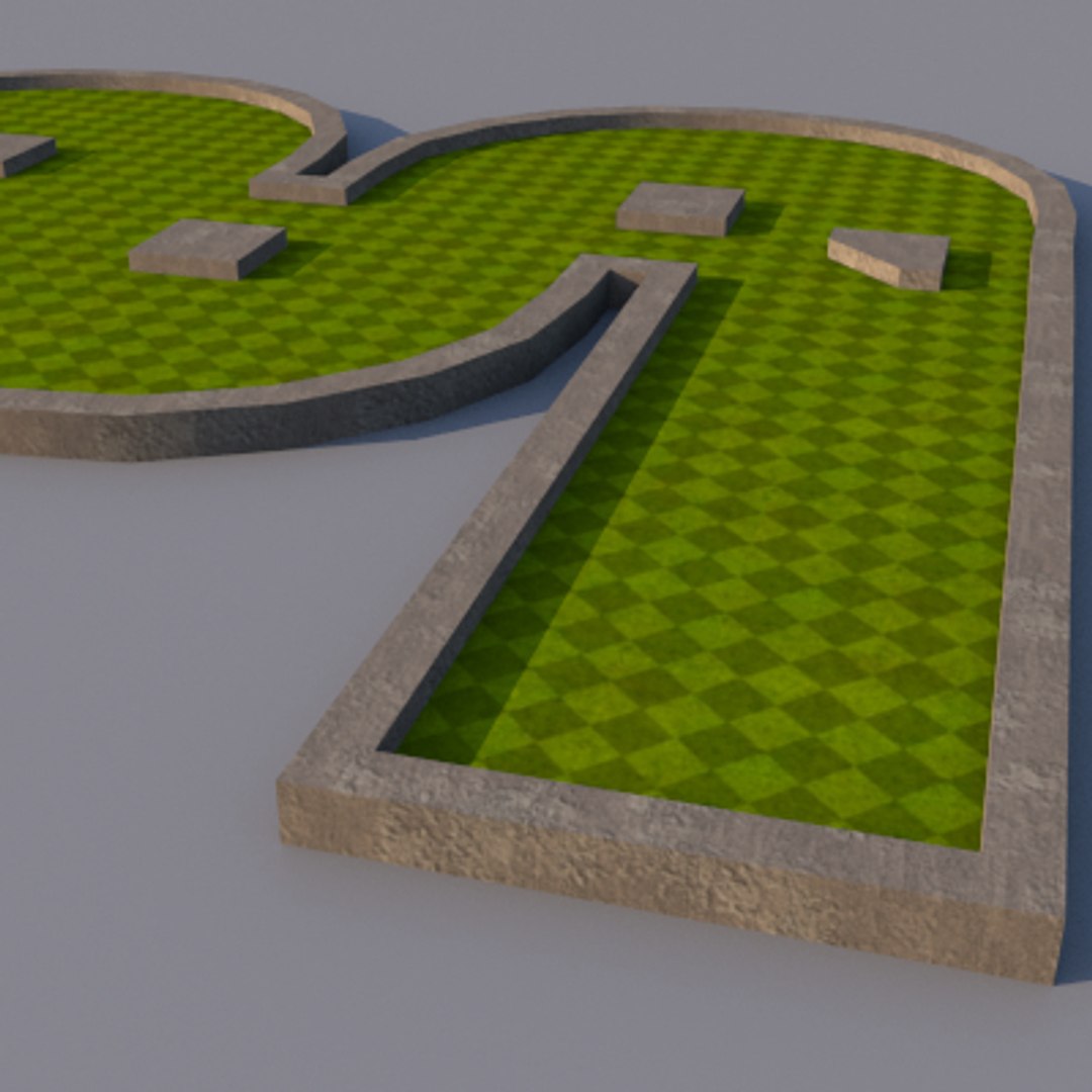 3d Model Mini Golf Hole