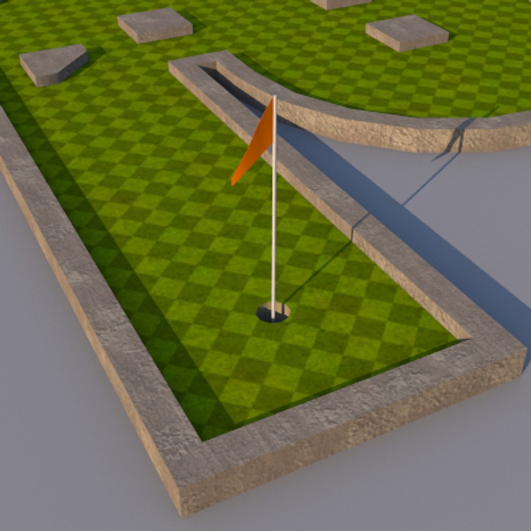3d Model Mini Golf Hole