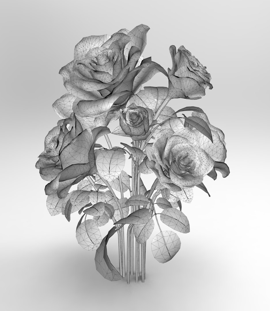 Roses flowers 3D model - TurboSquid 1576097