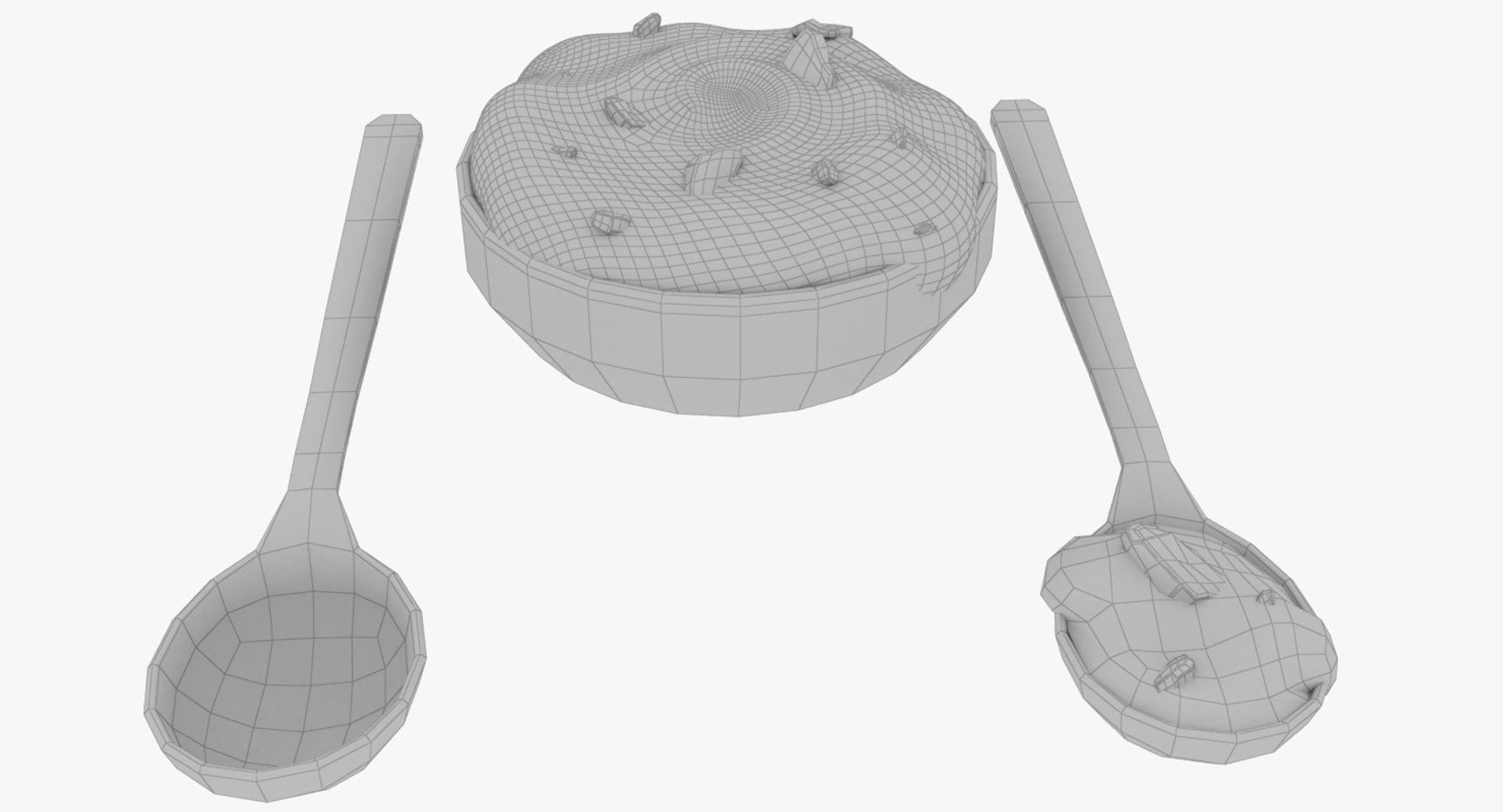 3D Oat Flakes Breakfast Model - TurboSquid 1204833
