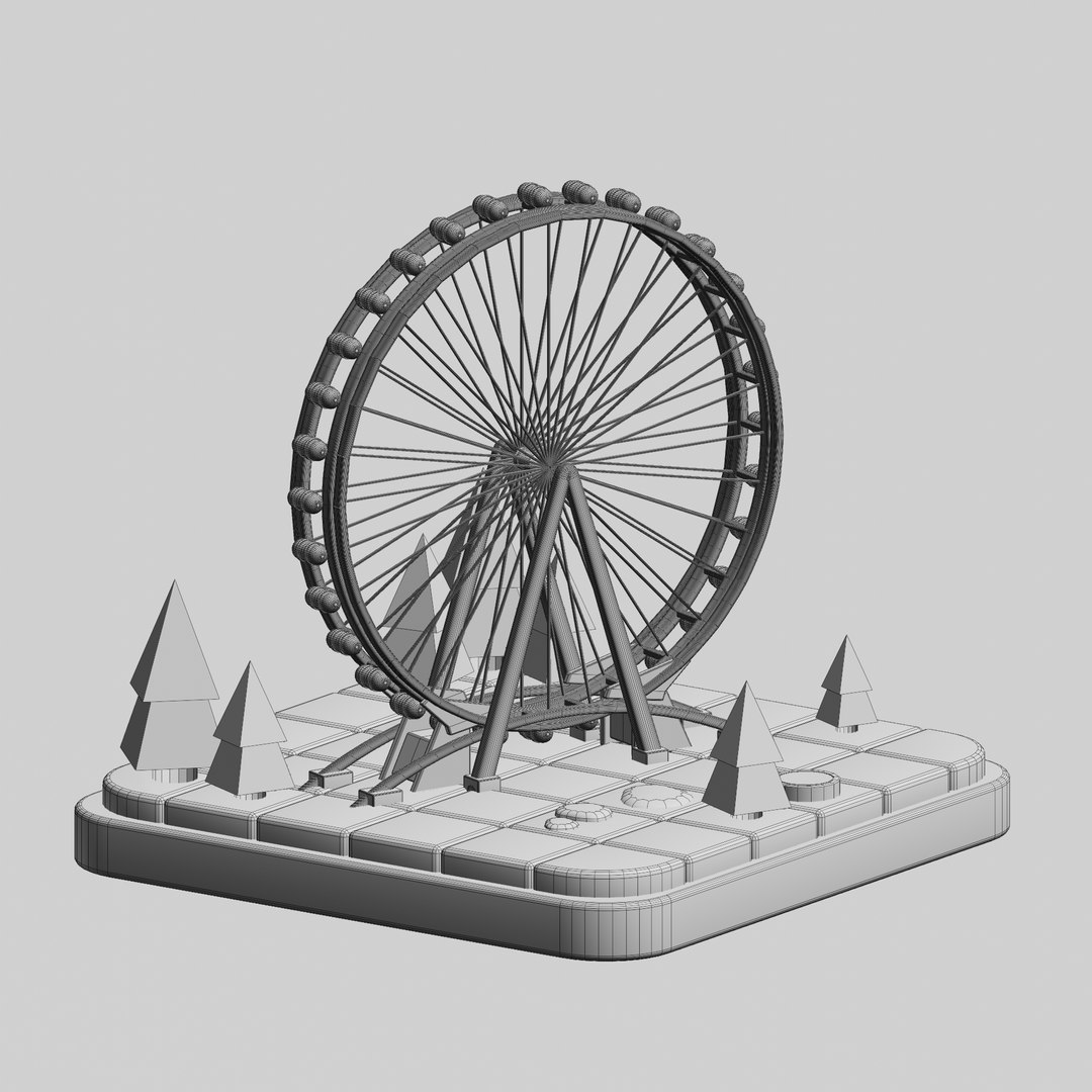 Ferris Wheel Model - TurboSquid 2337051