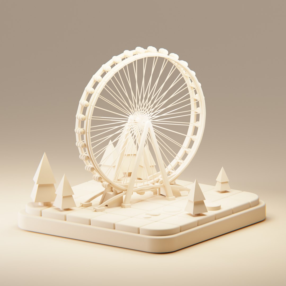 Ferris Wheel Model - TurboSquid 2337051